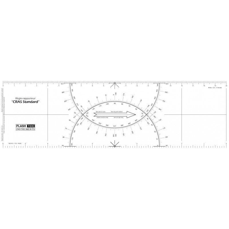 Standard Cras Ruler | Navigation Plotter FLASH-TIDE sur Picksea.com