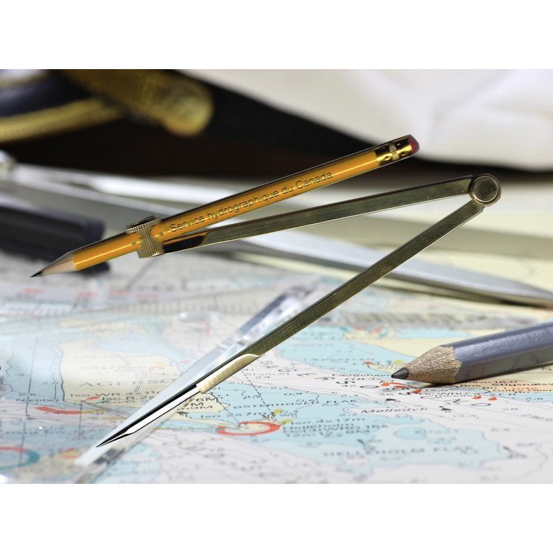 Marine Plotter Brass Divider FLASH-TIDE sur Picksea.com