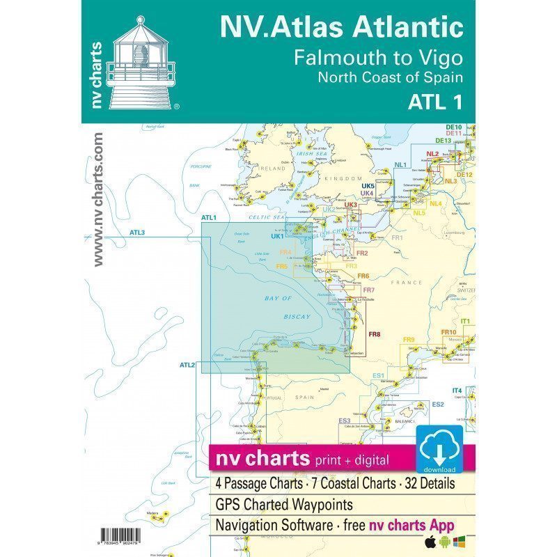 NV-CHARTS | Atlantic Zone Marine Charts | Picksea NV-CHARTS sur Picksea.com