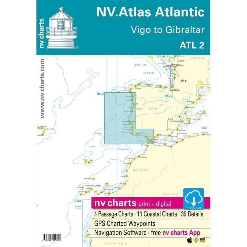 NV-CHARTS | Atlantic Zone Marine Charts | Picksea NV-CHARTS sur Picksea.com