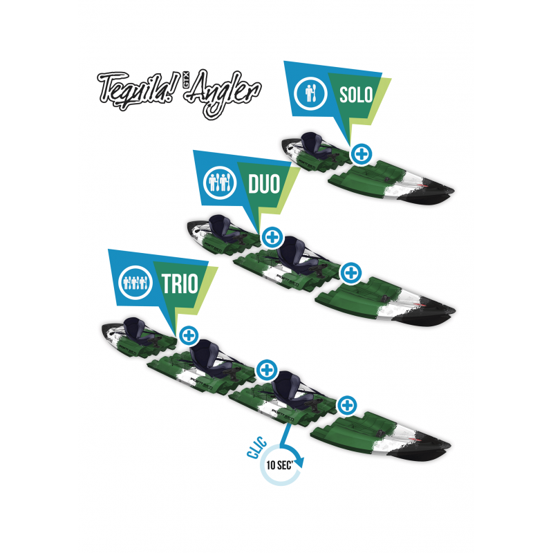 Tequila GTX Angler Modular Kayak Point 65 | Picksea POINT 65 N sur ...